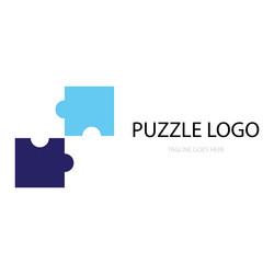 Puzzle logo Royalty Free Vector Image - VectorStock