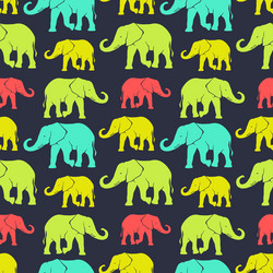 Seamless pattern with hand drawn silhouette Vector Image