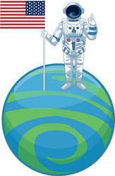 Space exploration and planets cartoon Royalty Free Vector