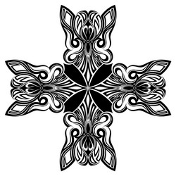 Ornate Cross Vector Images (over 7,100)