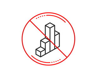 Diagram chart icon column graph sign Royalty Free Vector