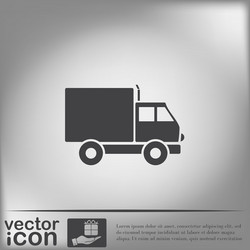 Truck logistic icon symbol icon laden Royalty Free Vector