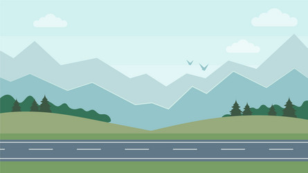 Animated Horizontal Road