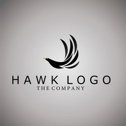 Hawk logo ideas design Royalty Free Vector Image