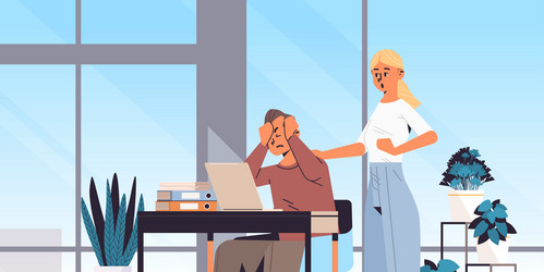 Furious woman screaming due to uncontrollable Vector Image