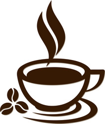 Red coffee cup logo Royalty Free Vector Image - VectorStock