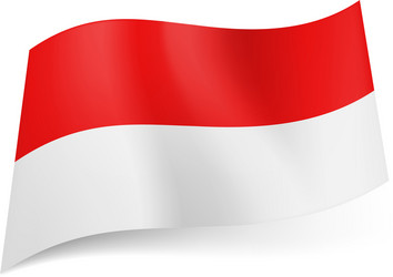 Flag of indonesia Royalty Free Vector Image - VectorStock