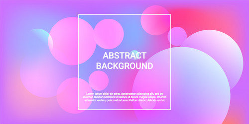 Background picture with balls for banner design Vector Image