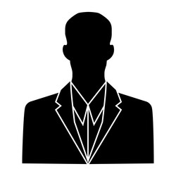 Half body person icon Royalty Free Vector Image