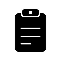 List fill icon symbol black glyph list icon Vector Image