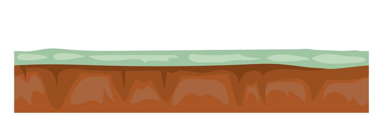 Cartoon seamless grounds surface ground level Vector Image