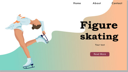 Figure skating pairs winter sport activity Vector Image