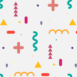 Geometric flat pattern Royalty Free Vector Image