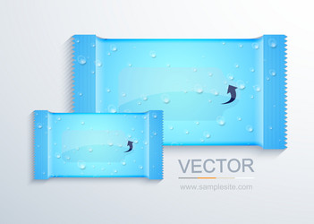 Modern packaging for wet wipes Royalty Free Vector Image