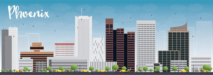 Outline Phoenix Skyline Vector Images (80)