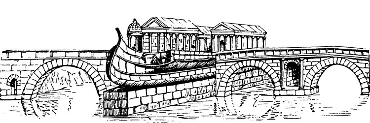 Roman Arch Bridge Sketch