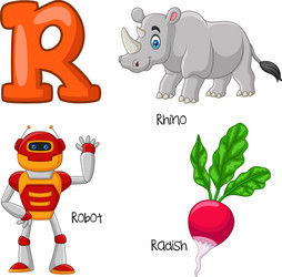 Happy school children with alphabet blocks Vector Image