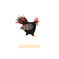 Good Morning Rooster Vector Images (38)