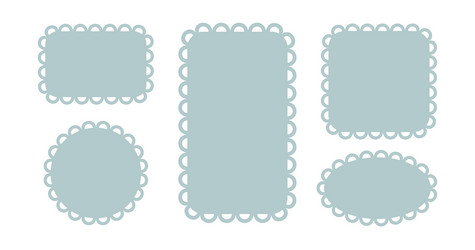 Scalloped Edge Circle Vector Images (45)