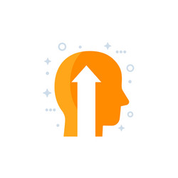 Personal growth self development logo Royalty Free Vector