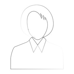Half body person icon Royalty Free Vector Image