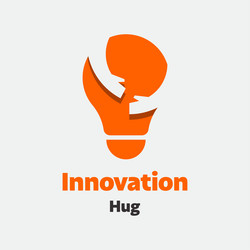 Laboratory hug logo Royalty Free Vector Image - VectorStock