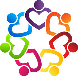 Heart Team Hugging Vector Images (over 440)