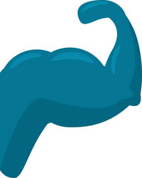 Hand muscle silhouette icon Royalty Free Vector Image