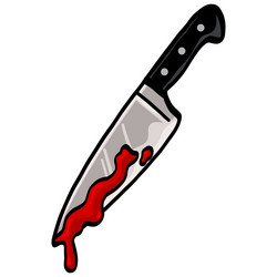 Zombie hand holding knife cartoon drawing art Vector Image