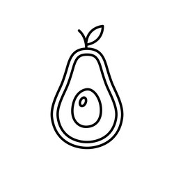 Avocado Outline Vector Images (over 5,500)