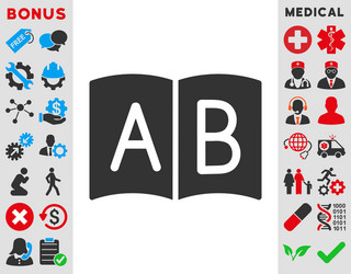 Handbook rounded icon Royalty Free Vector Image