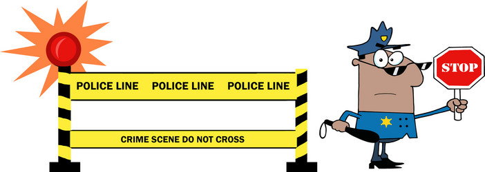 Cartoon Police Stop Traffic Vector Images (over 720)