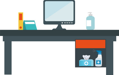 Clean Office Desk Clipart