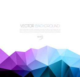 Abstract triangle background with space for text Vector Image