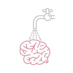 Brain washing icon pictogram editable Royalty Free Vector