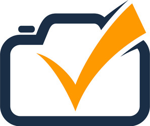 Camera logo template icon Royalty Free Vector Image