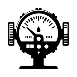 Simple icon of a flow meters logo design Vector Image