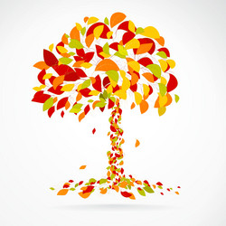 Colorful tree Royalty Free Vector Image - VectorStock