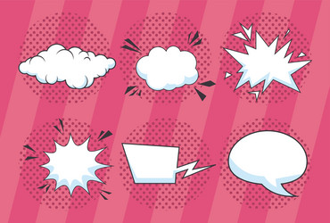 Pop art balloon card Royalty Free Vector Image