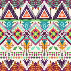 Seamless tribal texture Royalty Free Vector Image