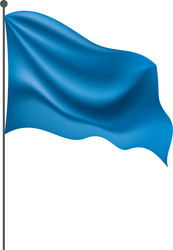 Waving flag on white background Royalty Free Vector Image