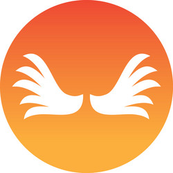Isolated feather plume silhouette block style icon