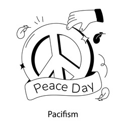 Pacifism Royalty Free Vector Image - VectorStock