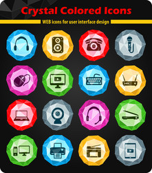 Devices simply icons Royalty Free Vector Image