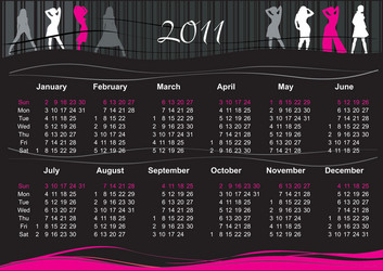 2011 Calendar Vector Images (over 360)