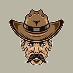 Wild west and cowboys vintage emblems Royalty Free Vector