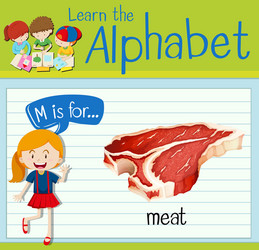 Meat Flashcard Vector Images (24)