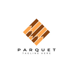 Parquet logo design clever logo creative Vector Image