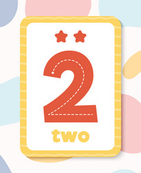 Print set colourful educational flashcards Vector Image