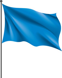 Waving flag on white background Royalty Free Vector Image